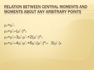 Moments in statistics | PPTX