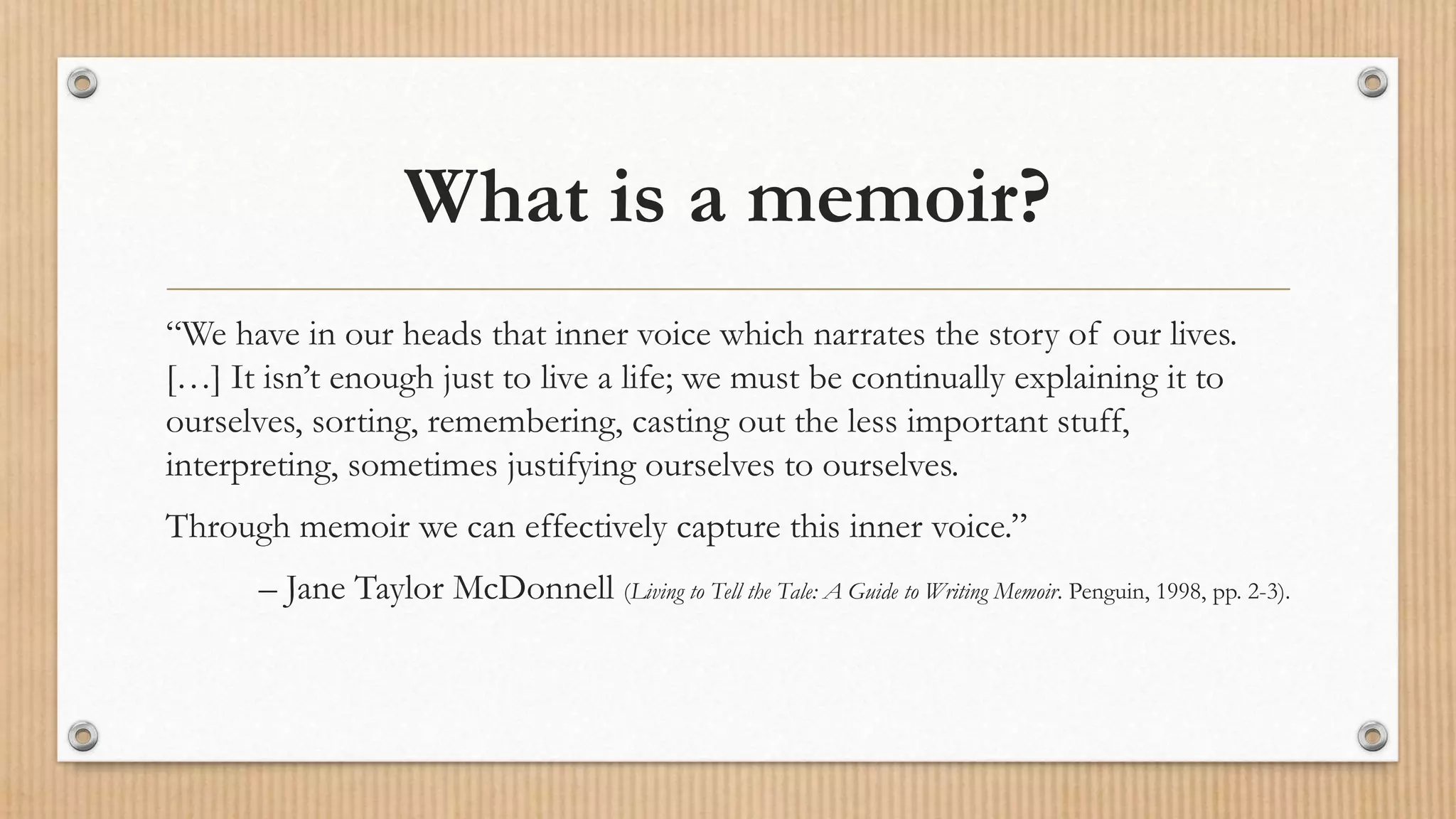 Moments of Memoir: Writing the Stories of Life by Dr. Lisa Van Zwoll ...