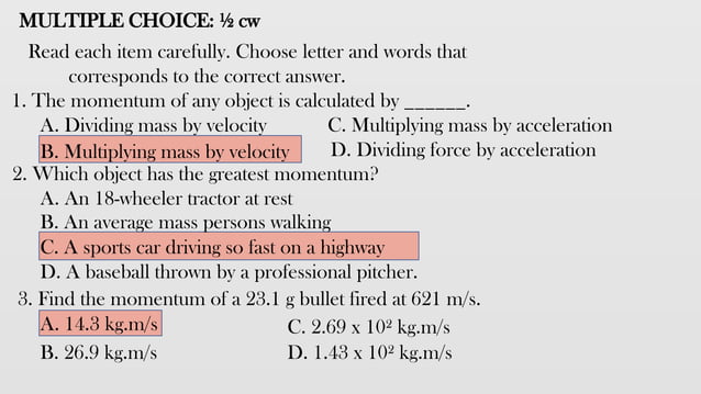 momentum-impulse Science 9 quarter 4.pptx