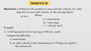 momentum-impulse Science 9 quarter 4.pptx