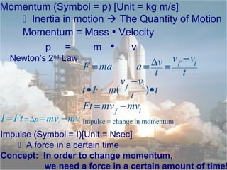 Momentum and impulse | PPT | Physics | Science