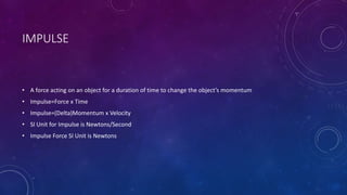 Momentum and impulse | PPTX