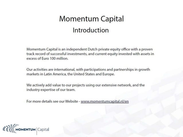 Momentum Capital an introduction | PPTX