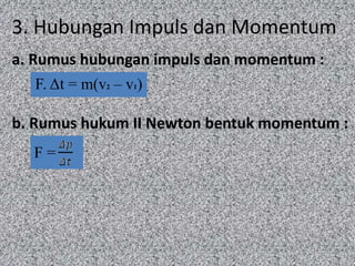 Momentum dan impuls | PPTX