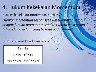 Momentum dan impuls | PPTX
