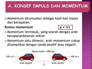 Momentum dan impuls | PPTX