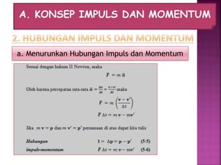 Momentum dan impuls | PPTX