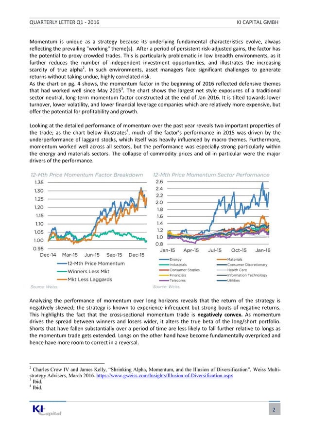Momentum, Diversification and Multi-strategy Funds | PDF