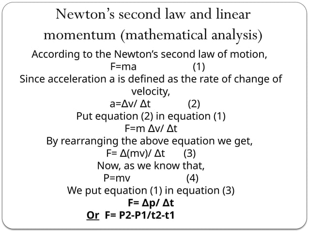 Momentum science physics presentation reporting | PPT