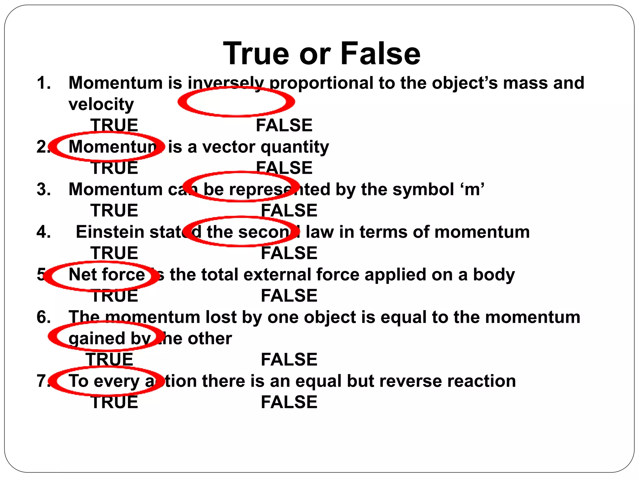 Momentum ppt physics grade 11 | PPTX
