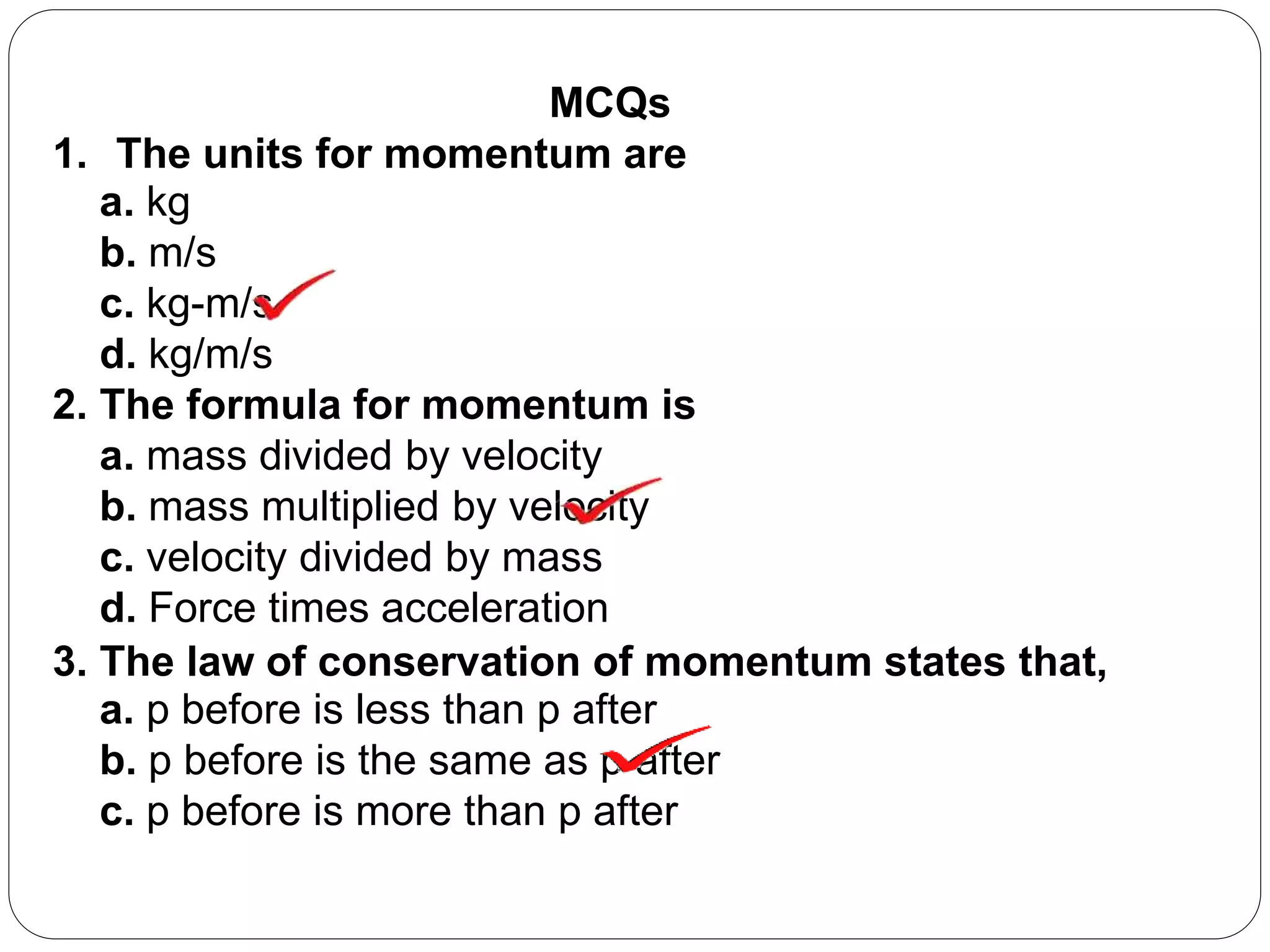Momentum ppt physics grade 11 | PPTX