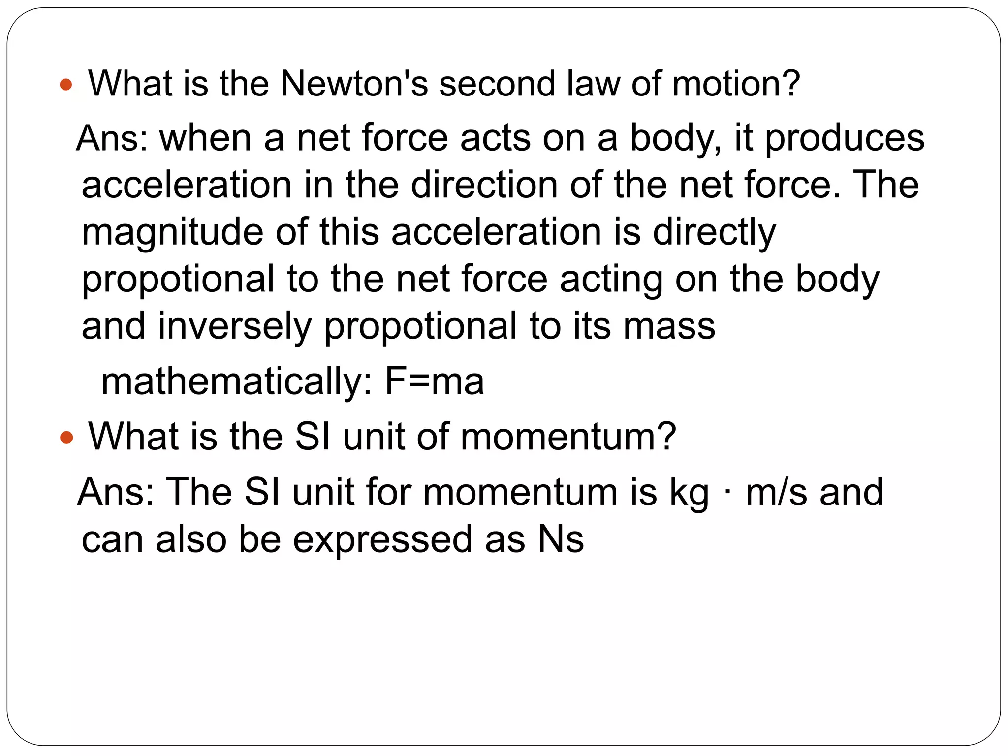 Momentum ppt physics grade 11 | PPTX