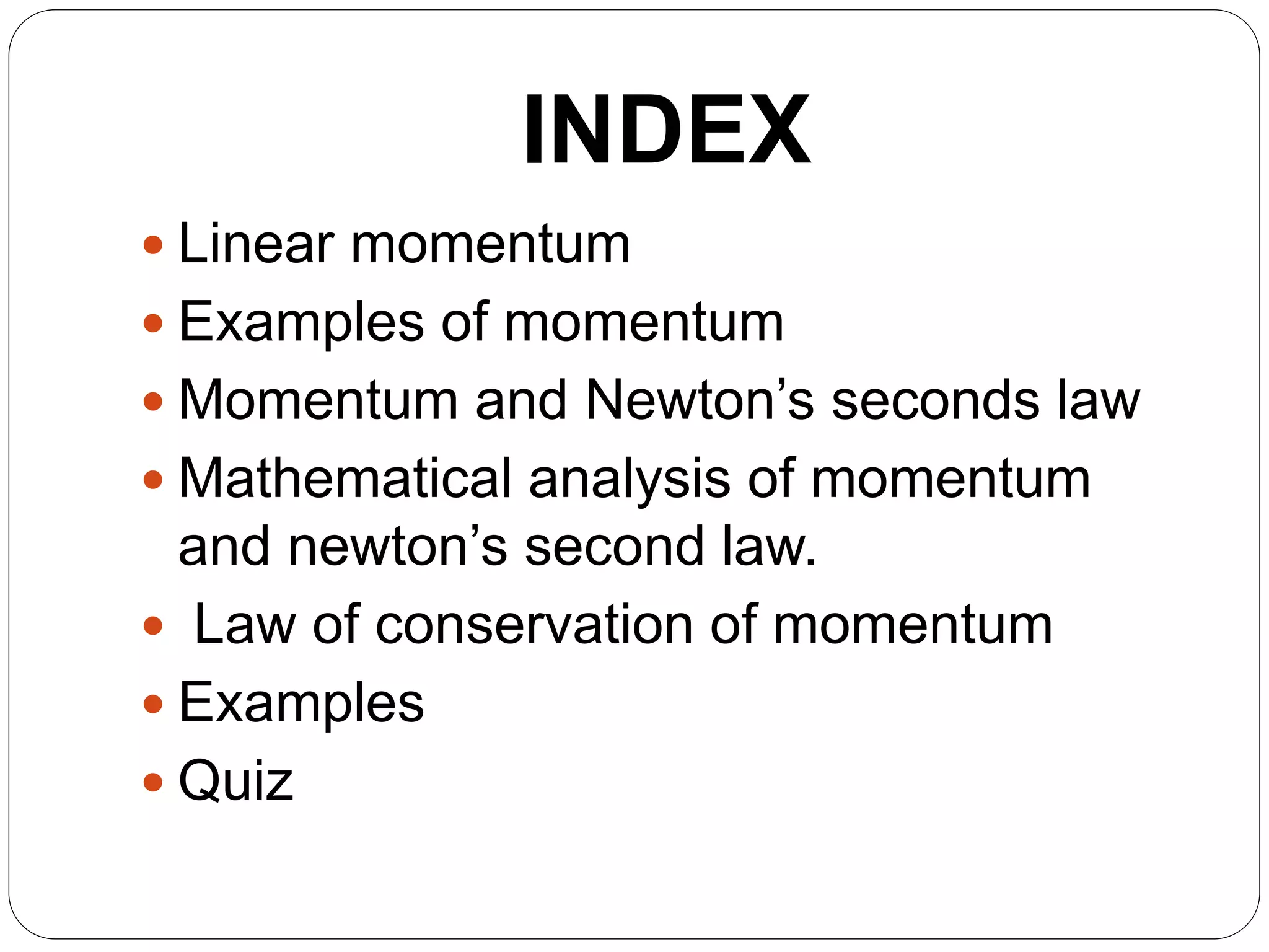 Momentum ppt physics grade 11 | PPTX