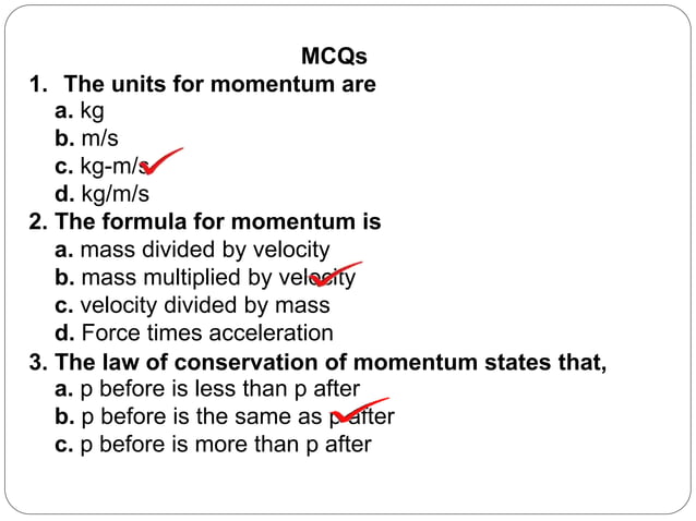 Momentum ppt physics grade 11 | PPTX | Physics | Science