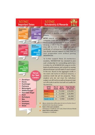 MTSE - Momentum Talent Search Exam | PDF