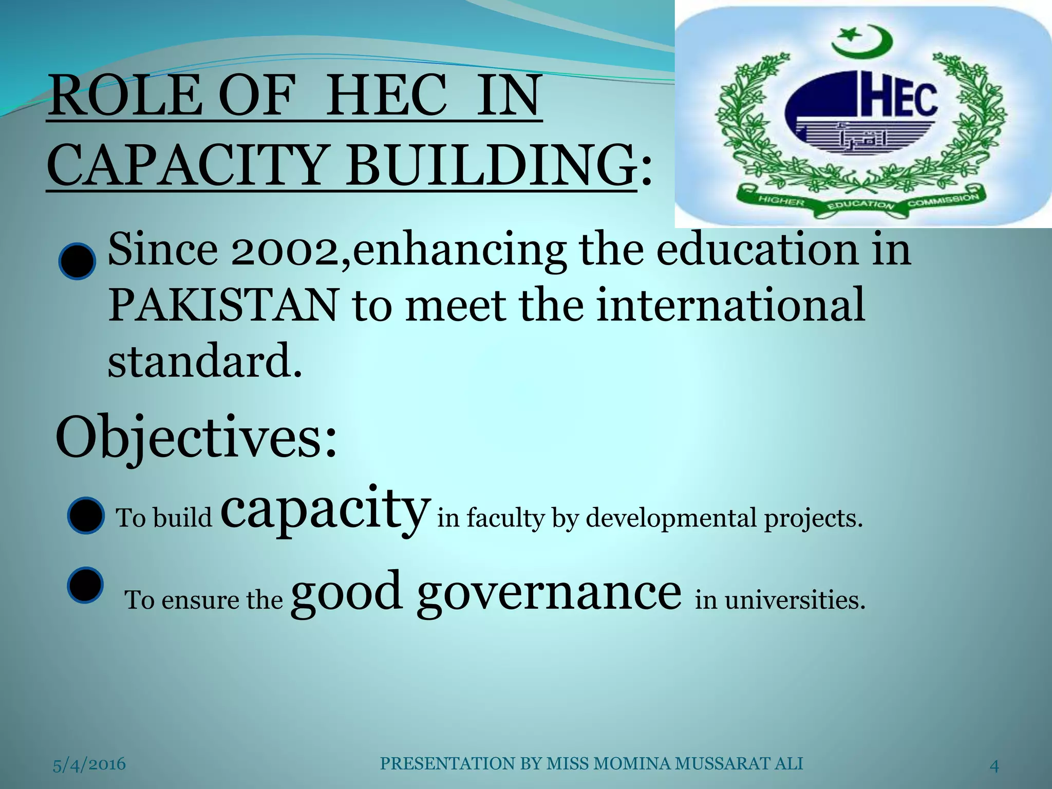 capacity building initiatives | PPTX | Postgraduate Education | College ...
