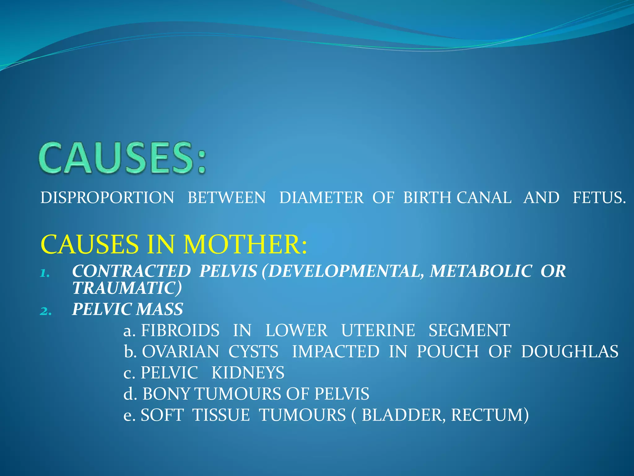 Obstructed Labour ppt | PPTX