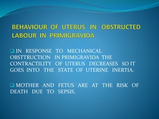 Obstructed Labour ppt | PPTX
