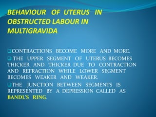 Obstructed Labour ppt | PPTX