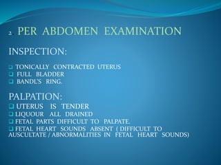 Obstructed Labour ppt | PPTX