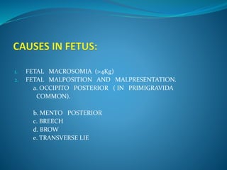 Obstructed Labour ppt | PPTX