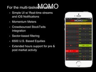 MOMO Introduction / MOMO Realtime Stock Discovery & Alerts | PPT