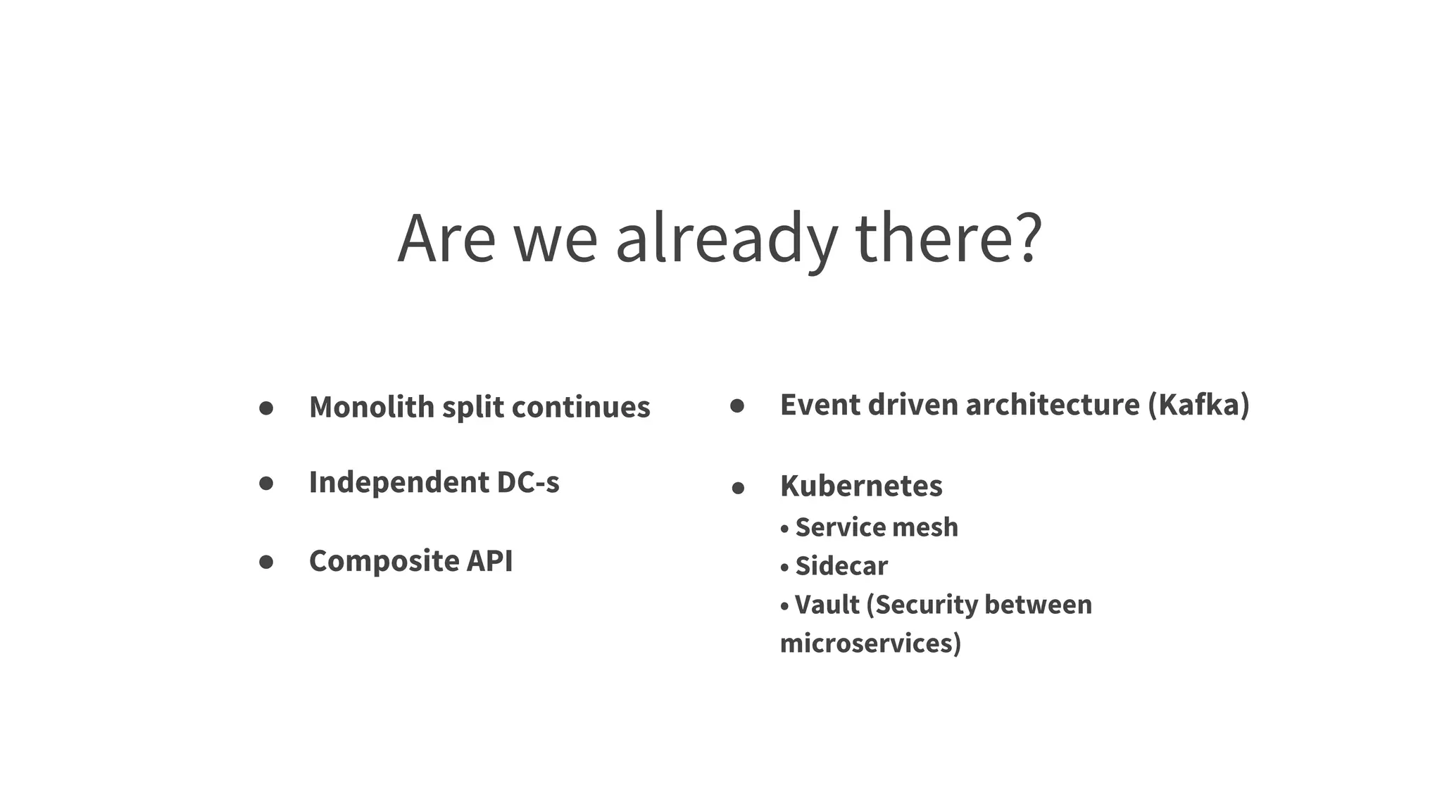 Modern problems in backend engineering, Marten Meikop | PPTX
