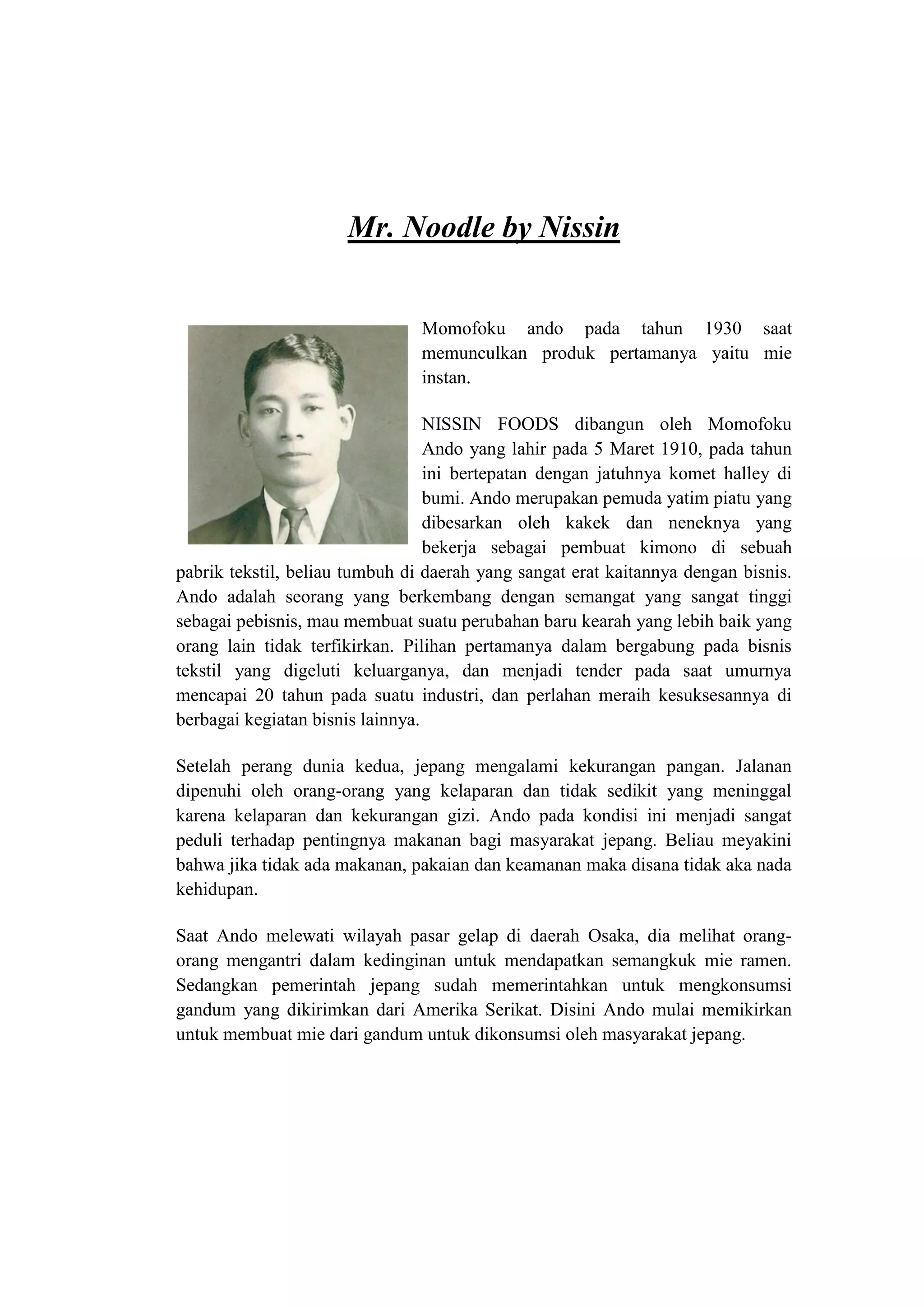 Momofoku ando nissin foods | PDF