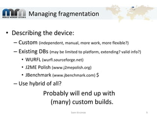 Designing Content For Phones / Fragmentation in the mobile world | PPT ...