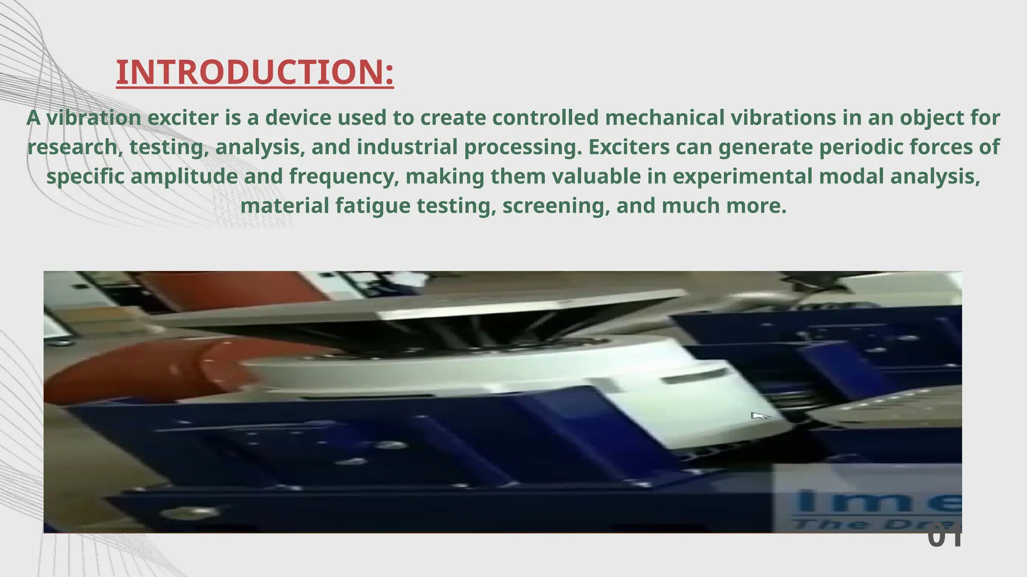 VIBRATION EXCITER PPT Mechanics of machine .pptx