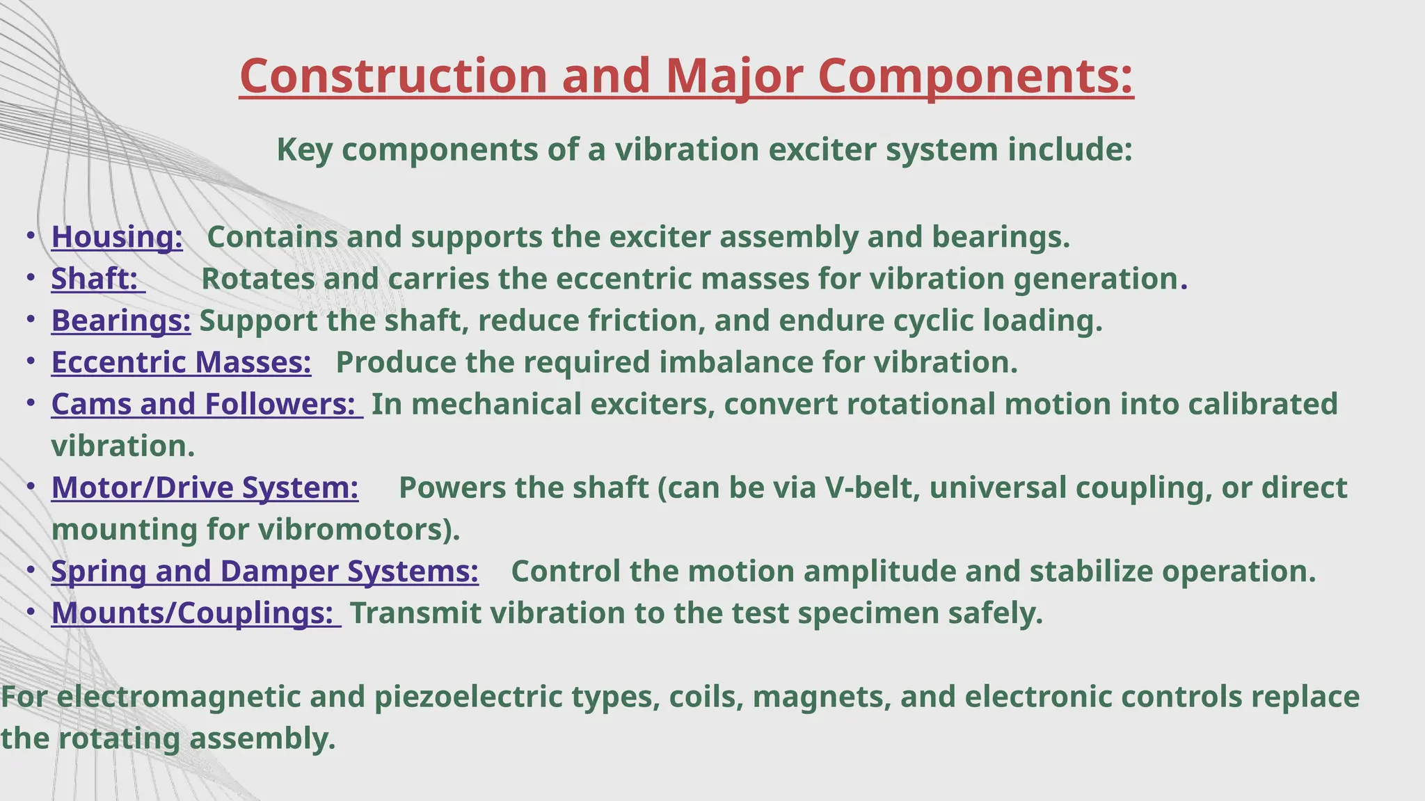 VIBRATION EXCITER PPT Mechanics of machine .pptx
