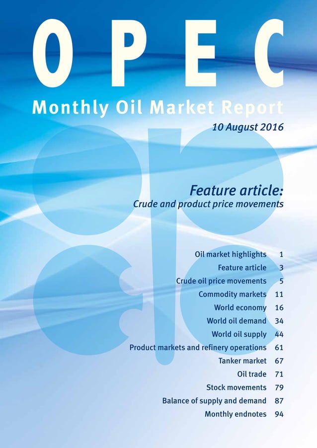 OPEC August 2016 | PDF