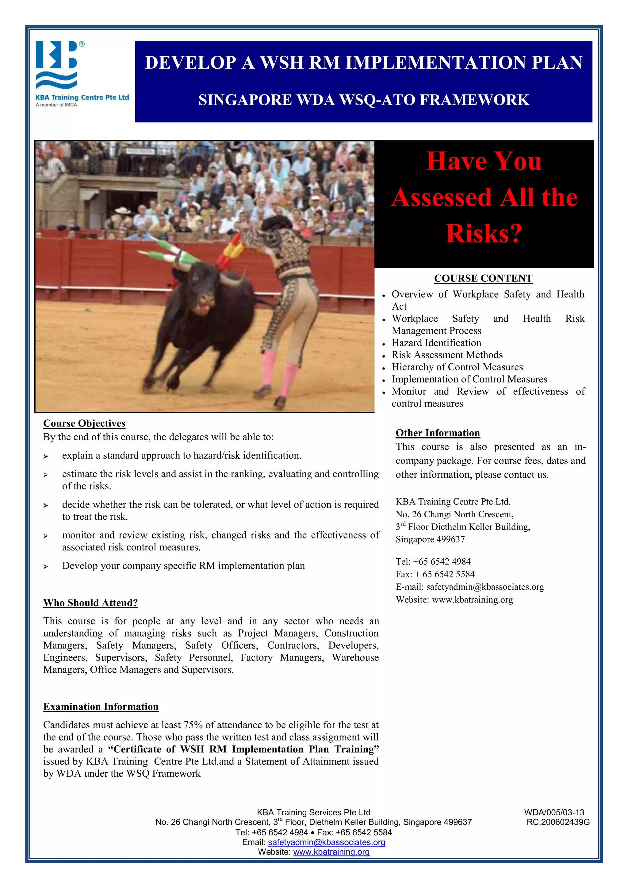 Mom Risk Assessment Training Course | PDF