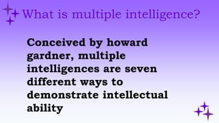 Multiple Intelligence | PPT