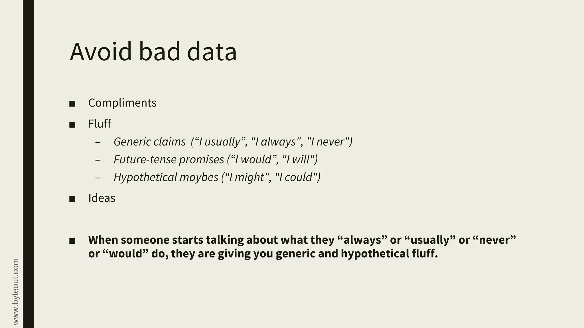 The mom test (short summary) | PPT