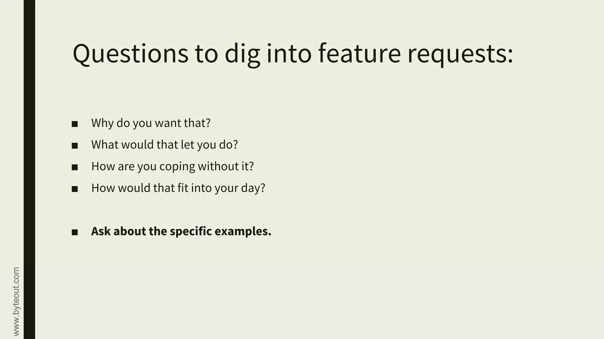 The mom test (short summary) | PPT