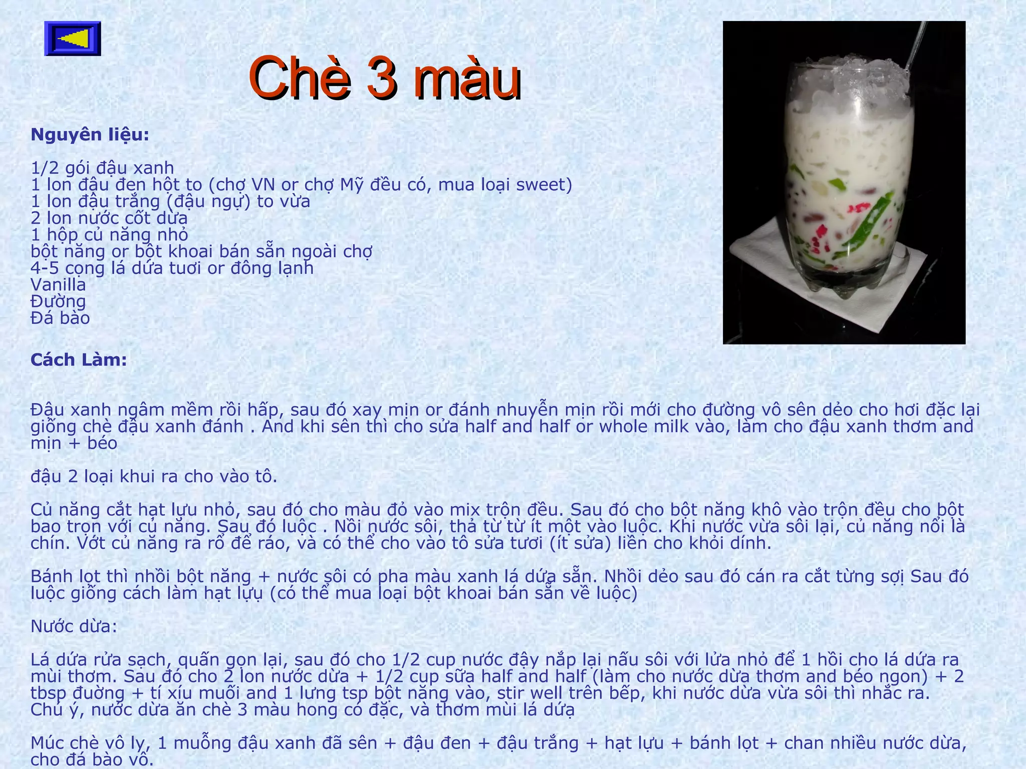 Cac loai che hap dan | PPT