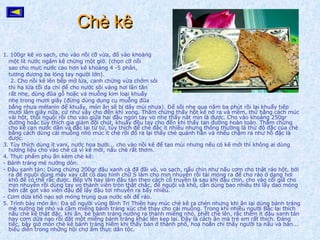 Cac loai che hap dan | PPT