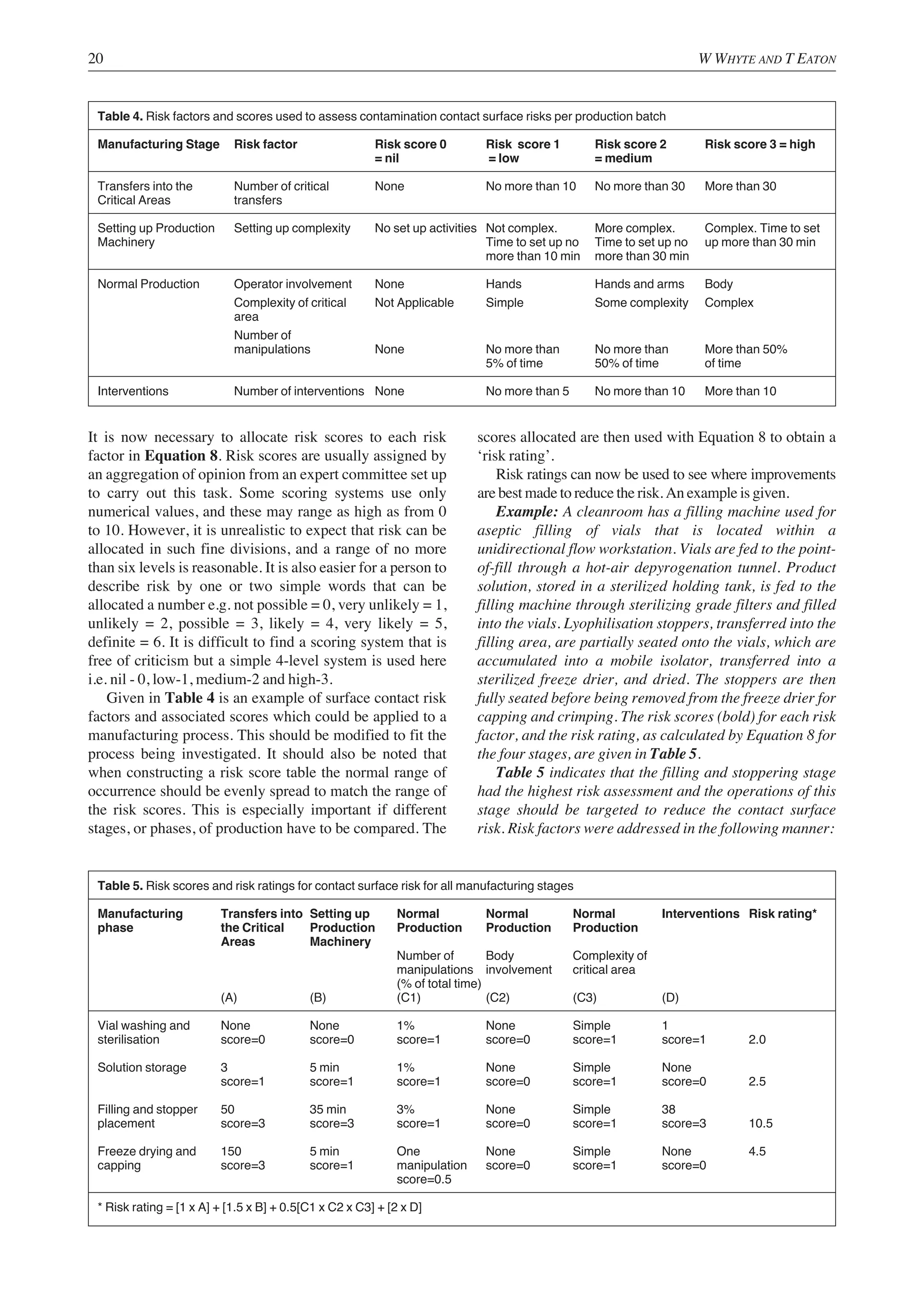 microbial risk assesment in pharmaceutical cleanrooms | PDF