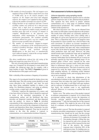 microbial risk assesment in pharmaceutical cleanrooms | PDF