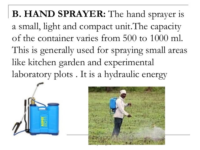 Pesticide application