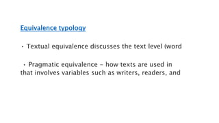 Mona Baker's strategies for translation. Chapter 2 | PPTX