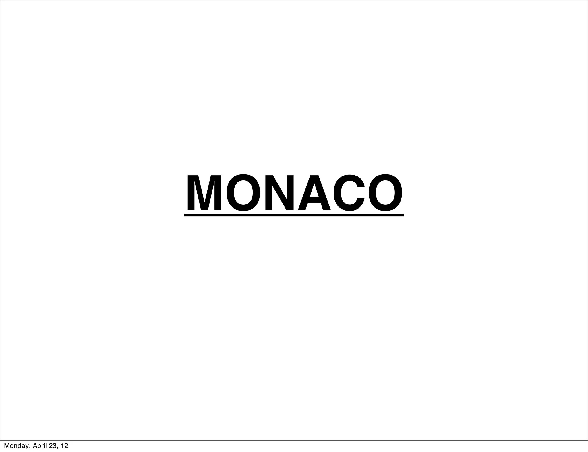 Monaco | PPT