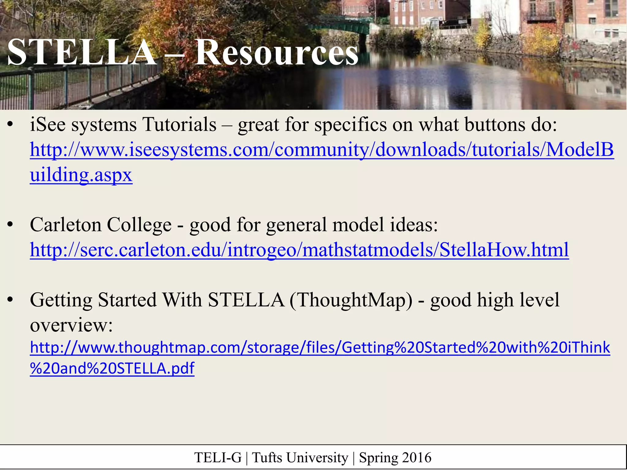 System modelling with STELLA: An introduction | PPTX
