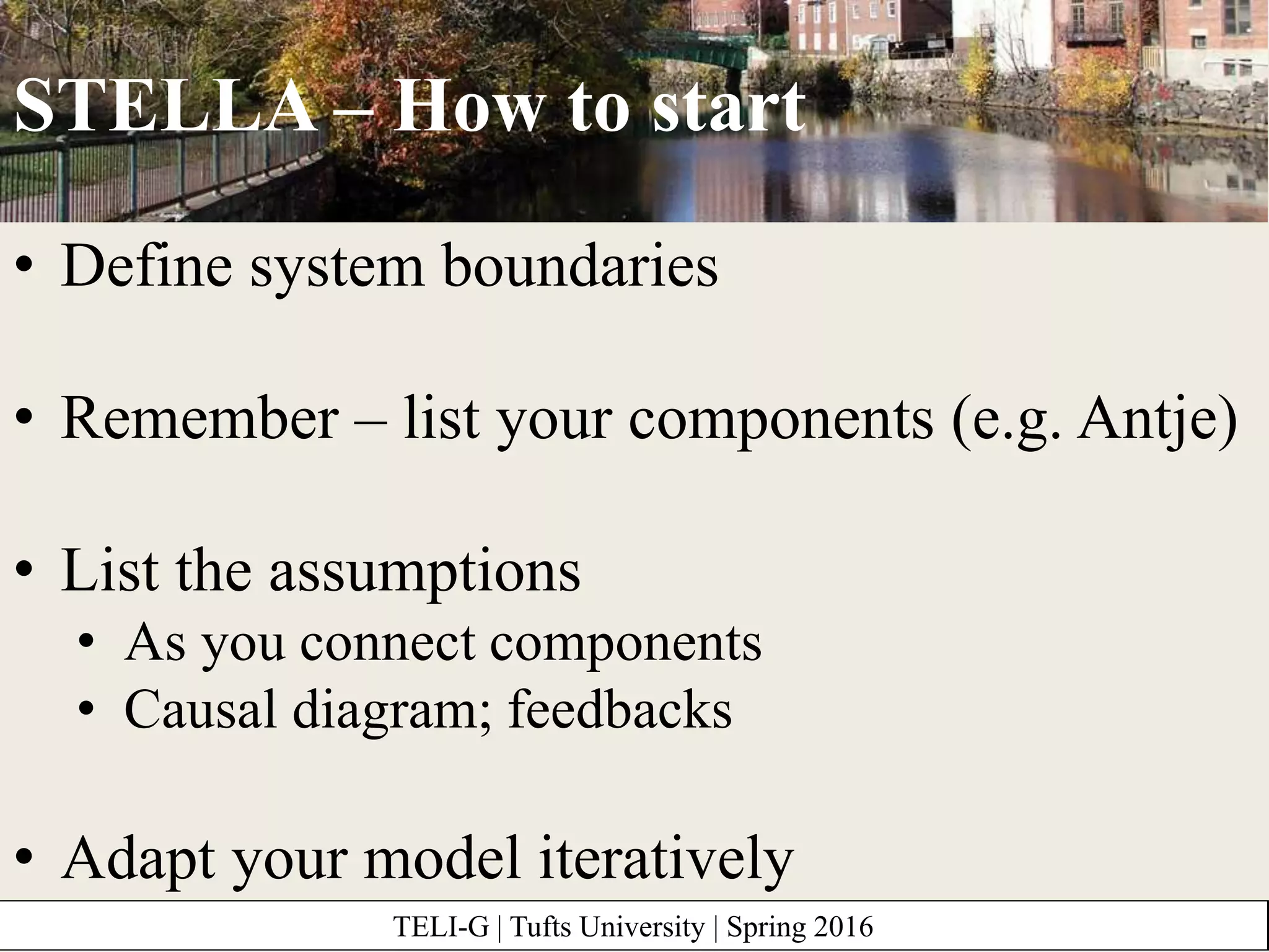 System modelling with STELLA: An introduction | PPTX