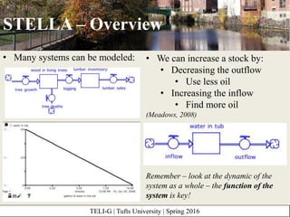 System modelling with STELLA: An introduction | PPTX