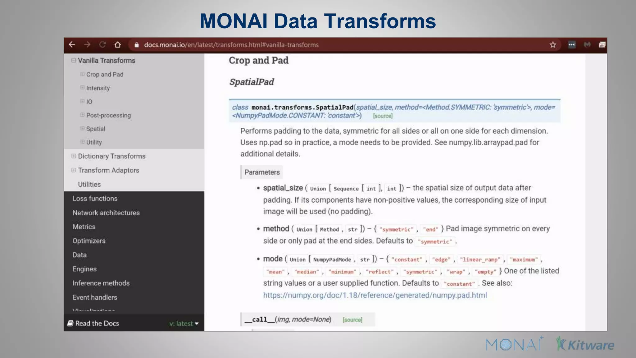MONAI: Medical imaging AI for data scientists and developers @ 3D Slicer Project Week, 2020 ...