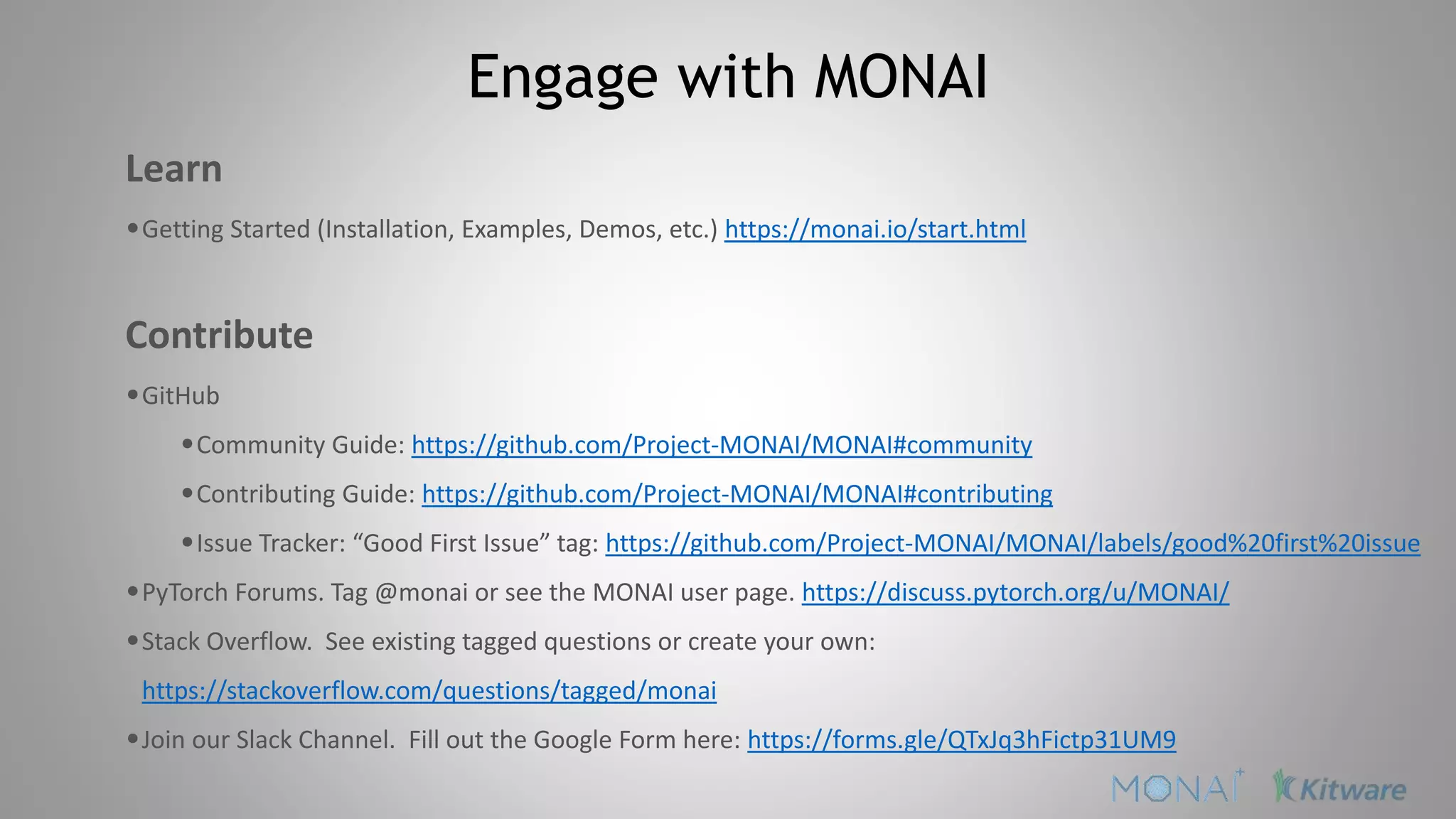 MONAI: Medical imaging AI for data scientists and developers @ 3D ...