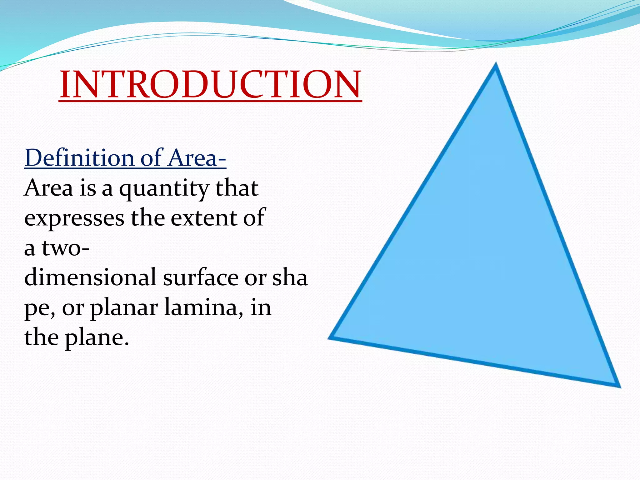 Area of triangle | PPTX