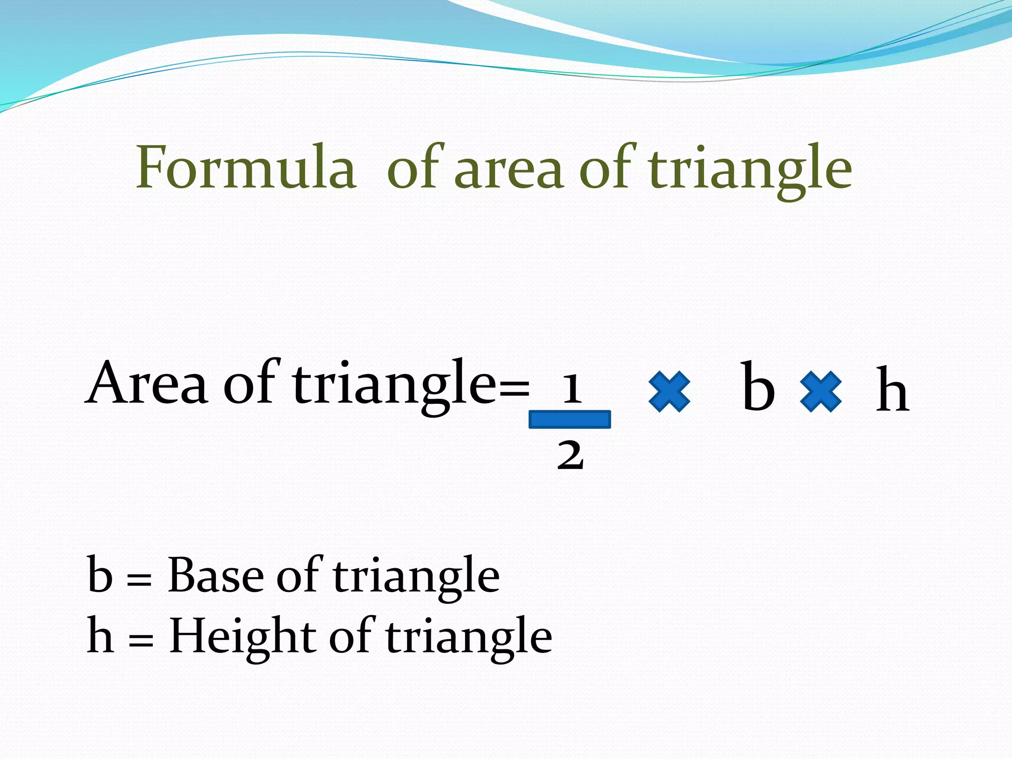 Area of triangle | PPTX